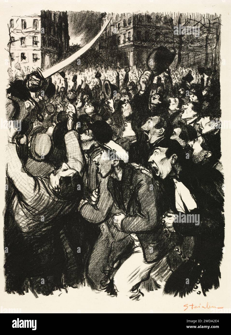 Sheep. Théophile Alexandre Steinlen. 1898. Lithograph Stock Photo - Alamy