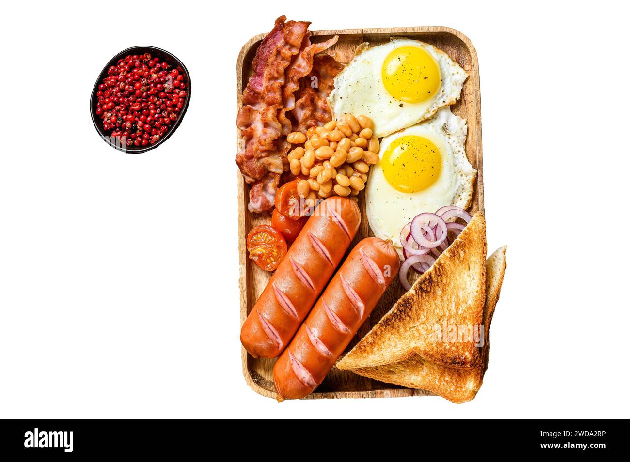 Full english breakfast plate Cut Out Stock Images & Pictures - Alamy
