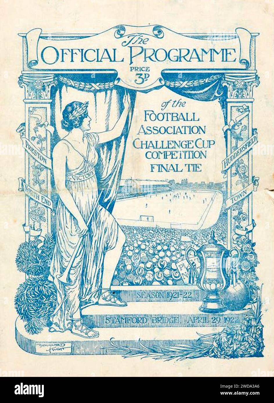 1922 facup final programme Stock Photo - Alamy