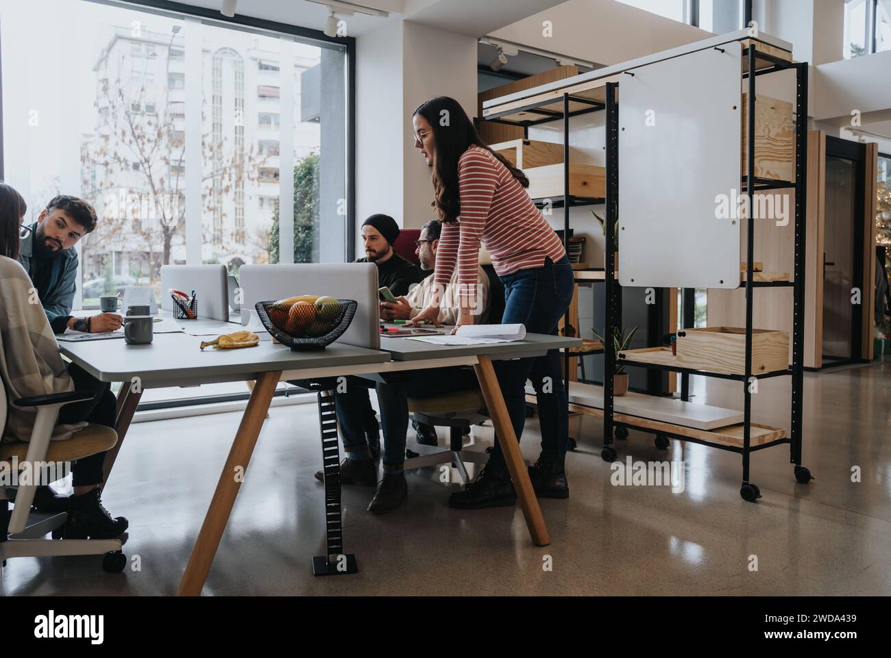 Successful teamwork in an innovative office environment Stock Photo - Alamy