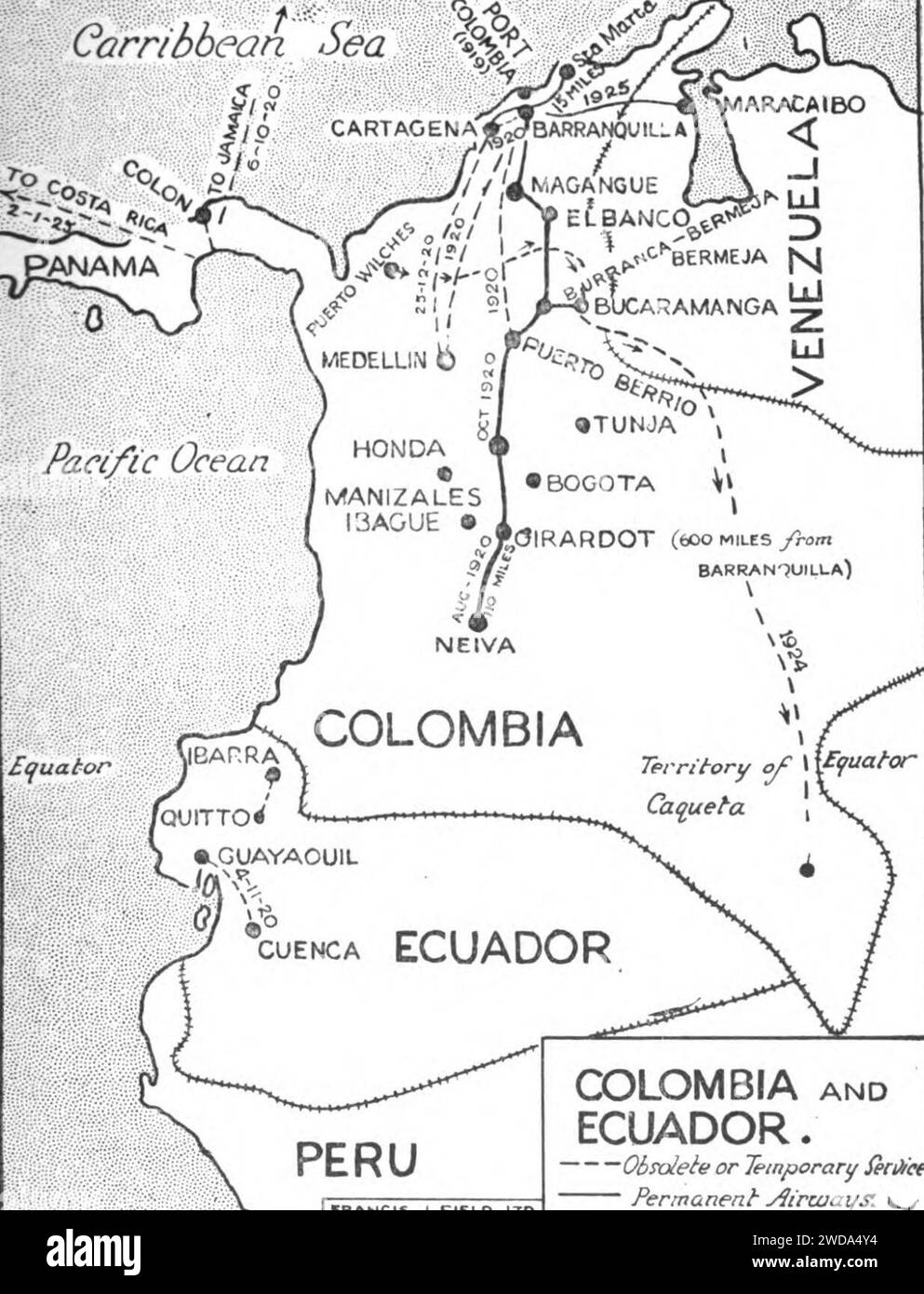 Colombia ecuador Black and White Stock Photos & Images - Alamy