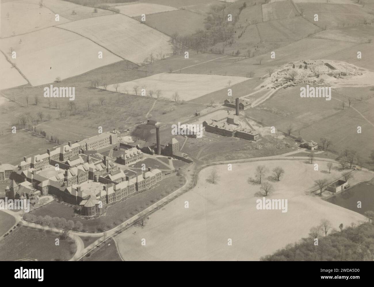 1926 aerial photo of Matteawan State Hospital for the Criminally Insane ...