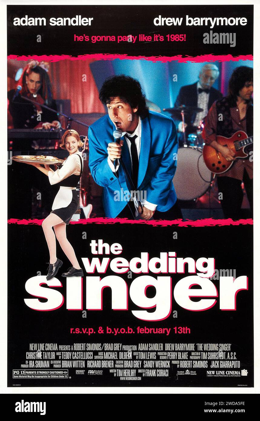 Poster, "The Wedding Singer" (1998). Photo credit: New Line Cinema ...