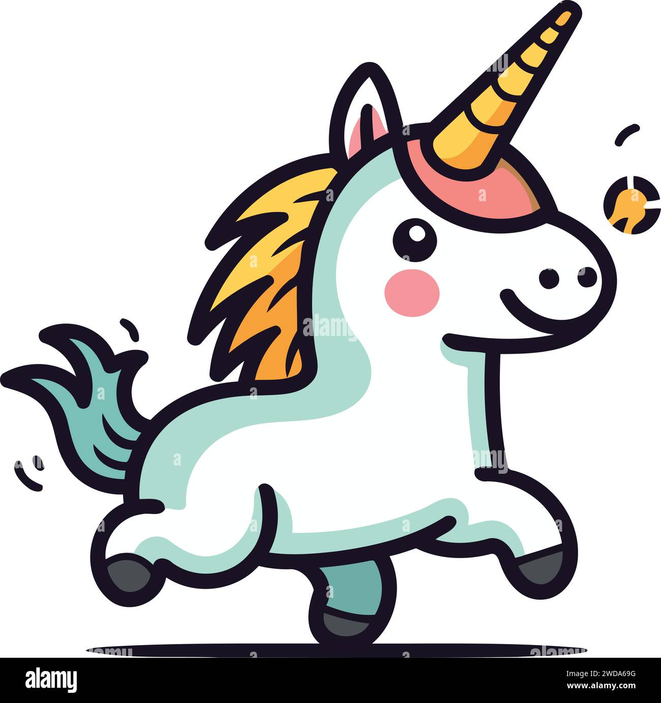 Running unicorn hi-res stock photography and images - Alamy