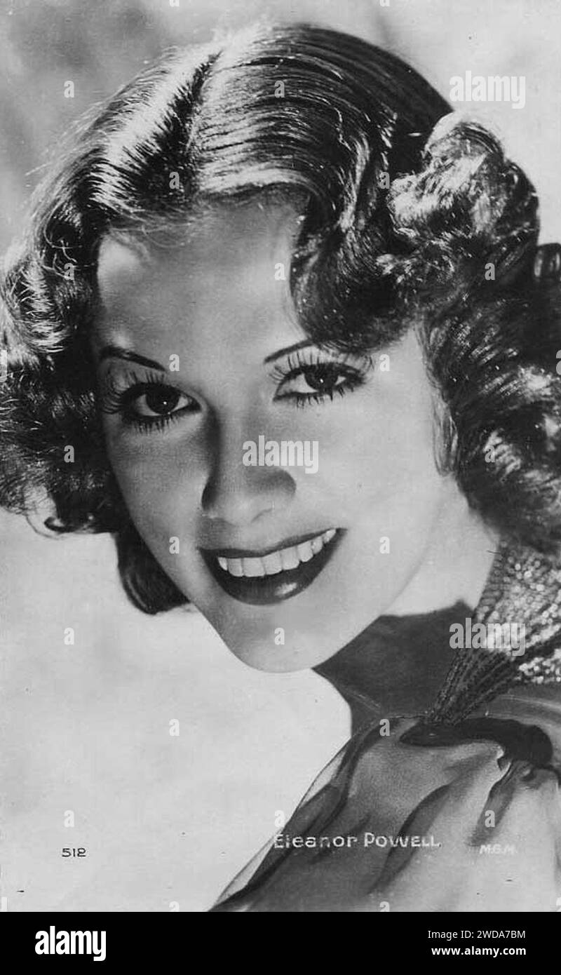 1930s French postcard Eleanor Powell Stock Photo - Alamy