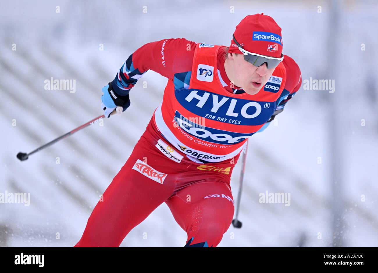 Oberhof, Germany. 19th Jan, 2024. Erik Valnes from Norway at the Cross ...