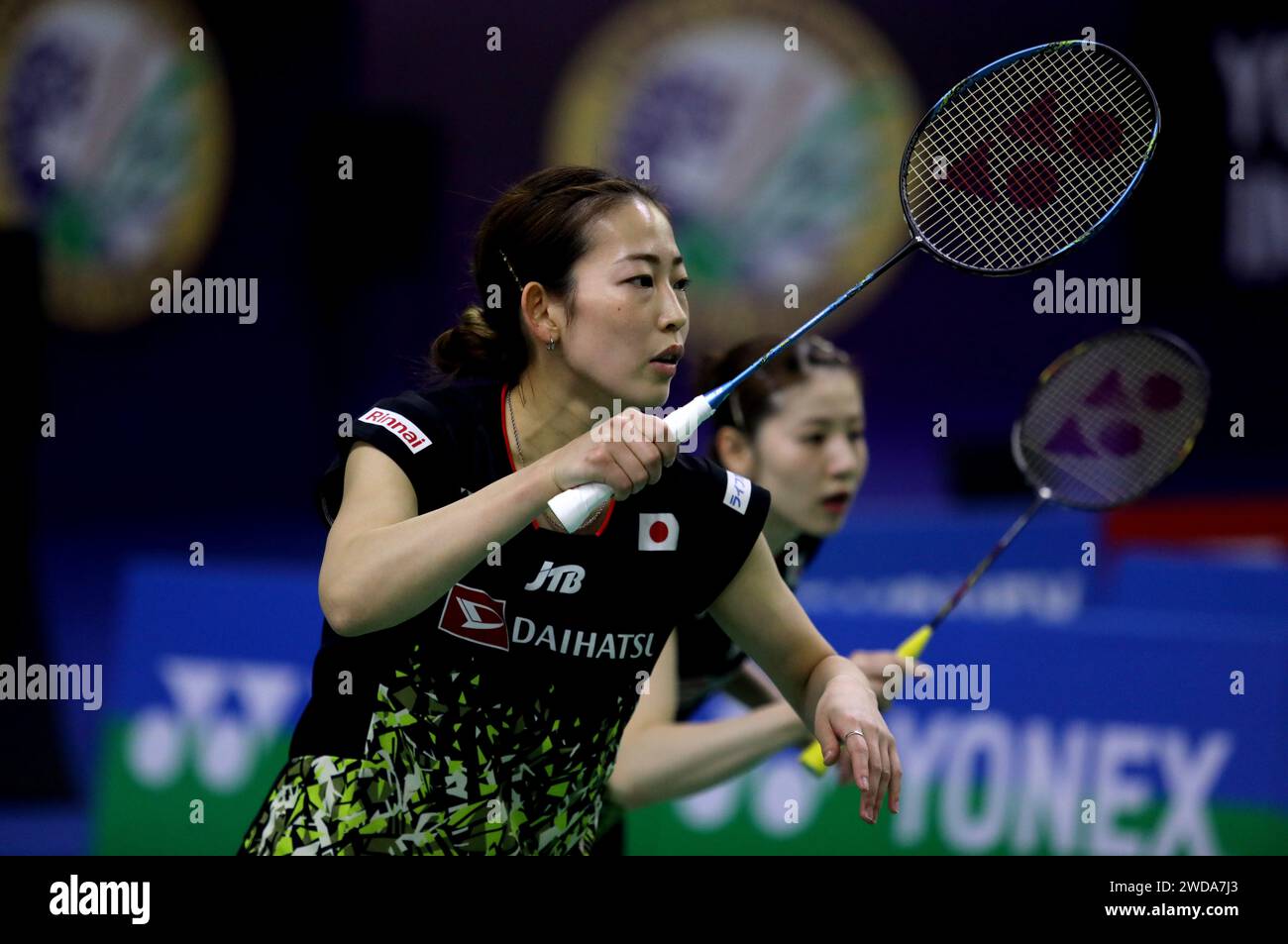 New Delhi, India. 19th Jan, 2024. Japan's Nami Matsuyama and Chiharu ...
