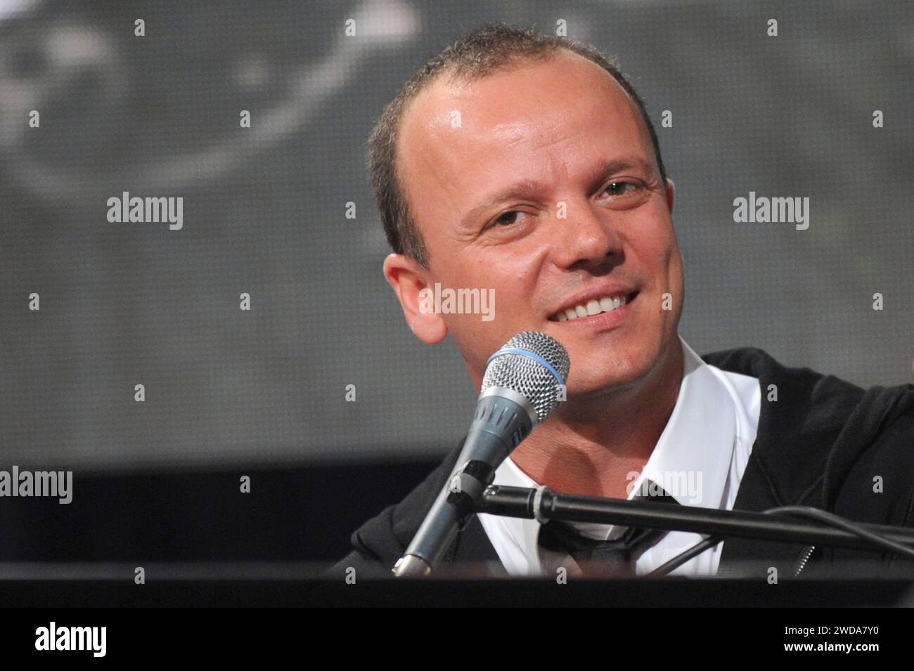 Milan Italy 2008-11-01: Gigi D’Alessio,Italian singer, live concert ...