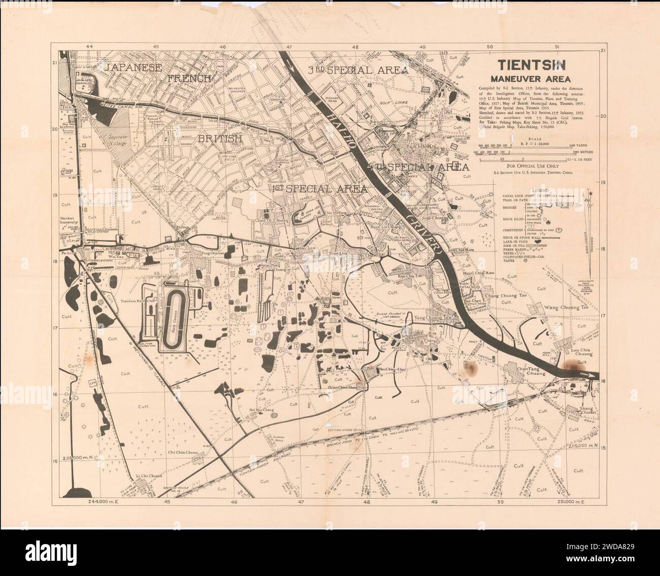 Tientsin map hi-res stock photography and images - Alamy