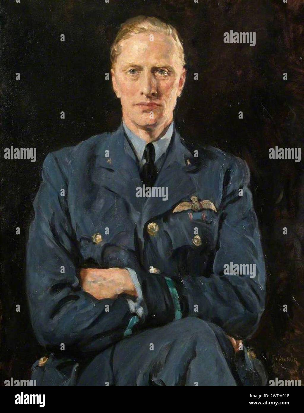 1941 portrait of Sir Harald Peake by Thomas Cantrell Dugdale Stock ...