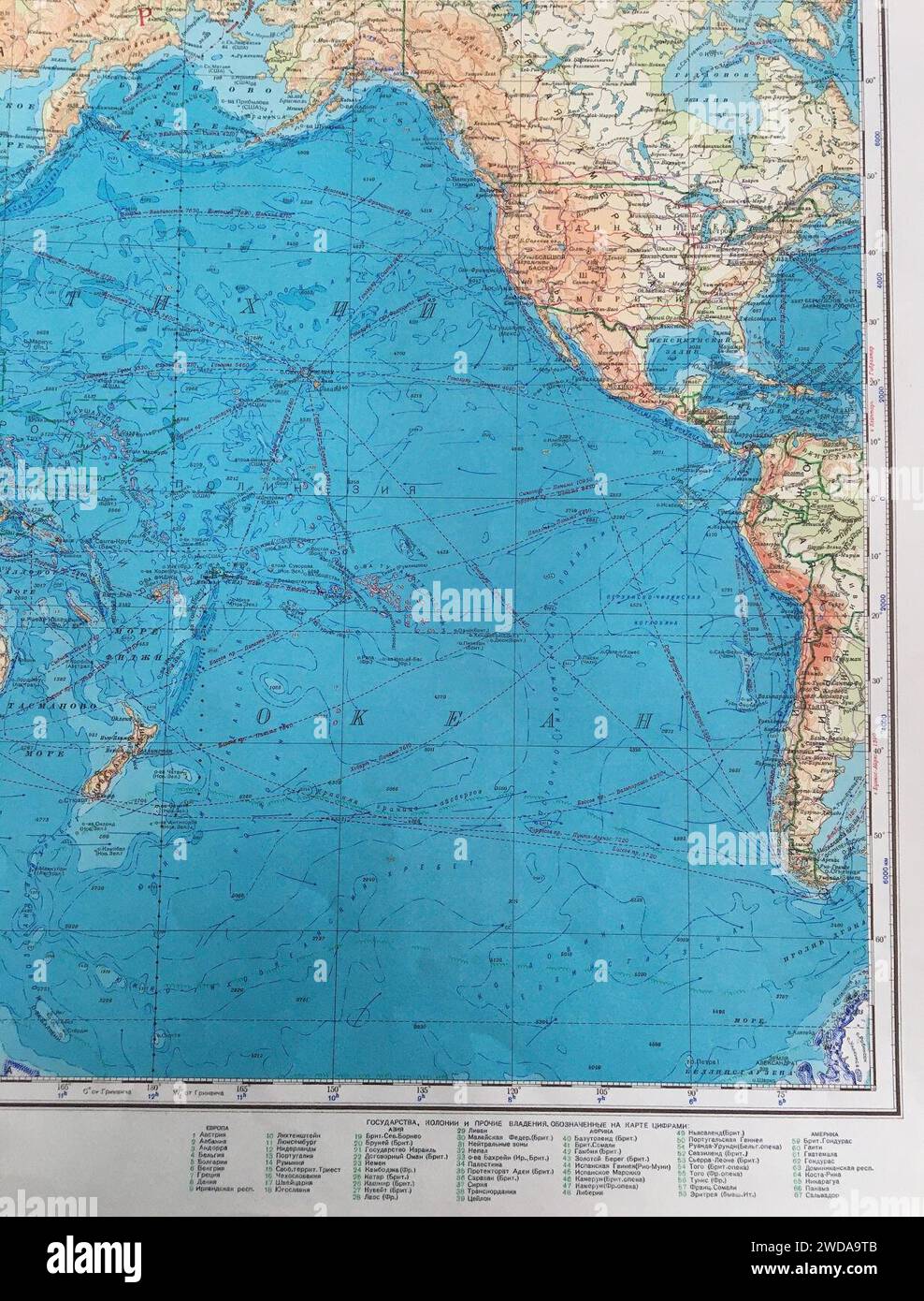 Map of the world 1950 hi-res stock photography and images - Alamy