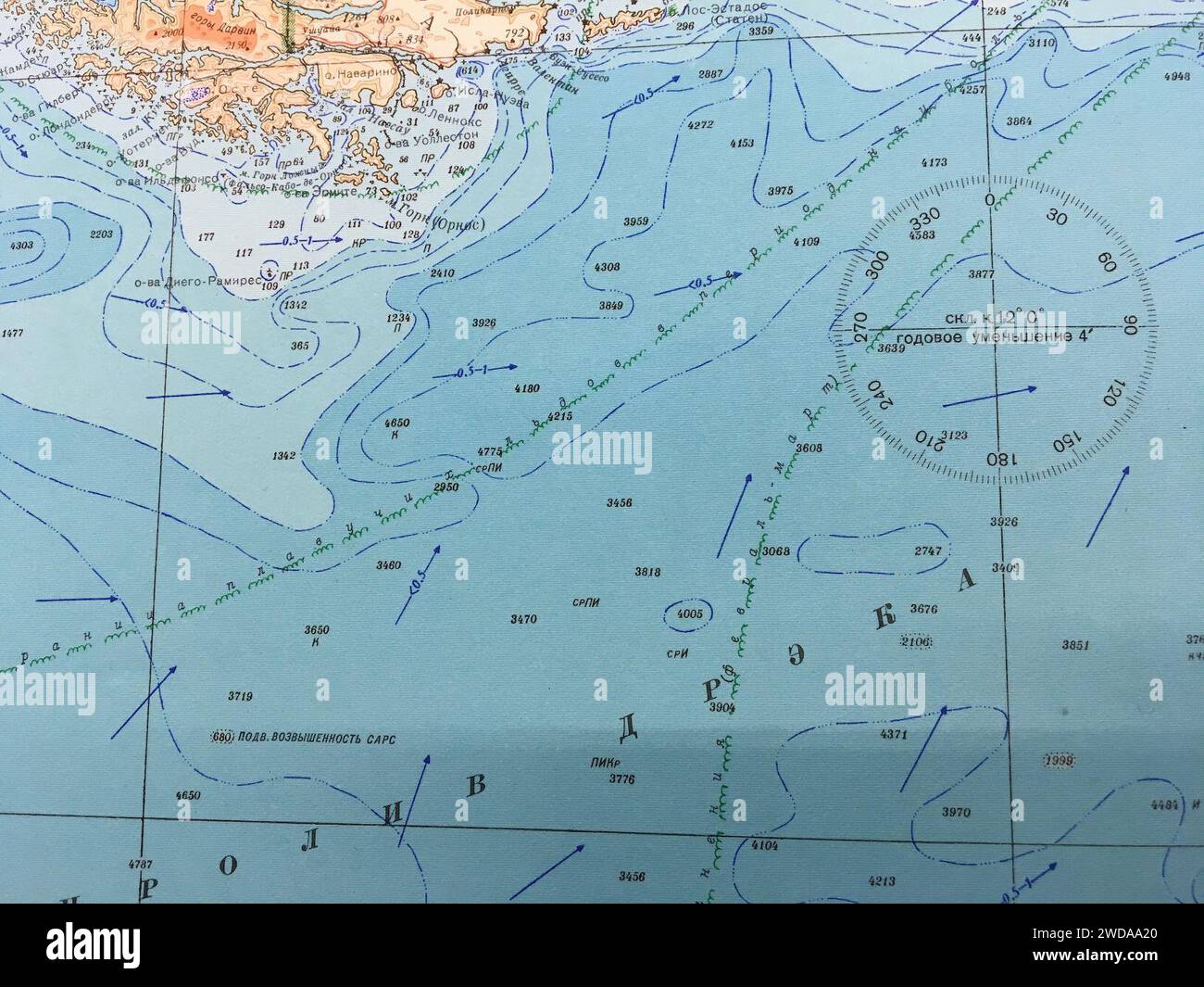 1950 Map 82 (Drake Passage) 14 Stock Photo - Alamy