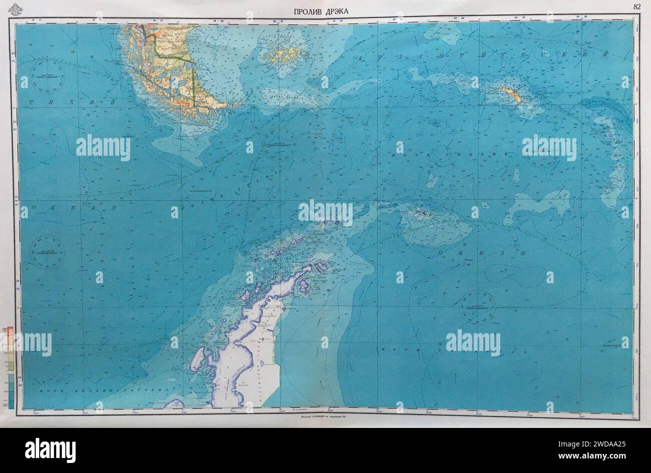 Drake passage map hi-res stock photography and images - Alamy