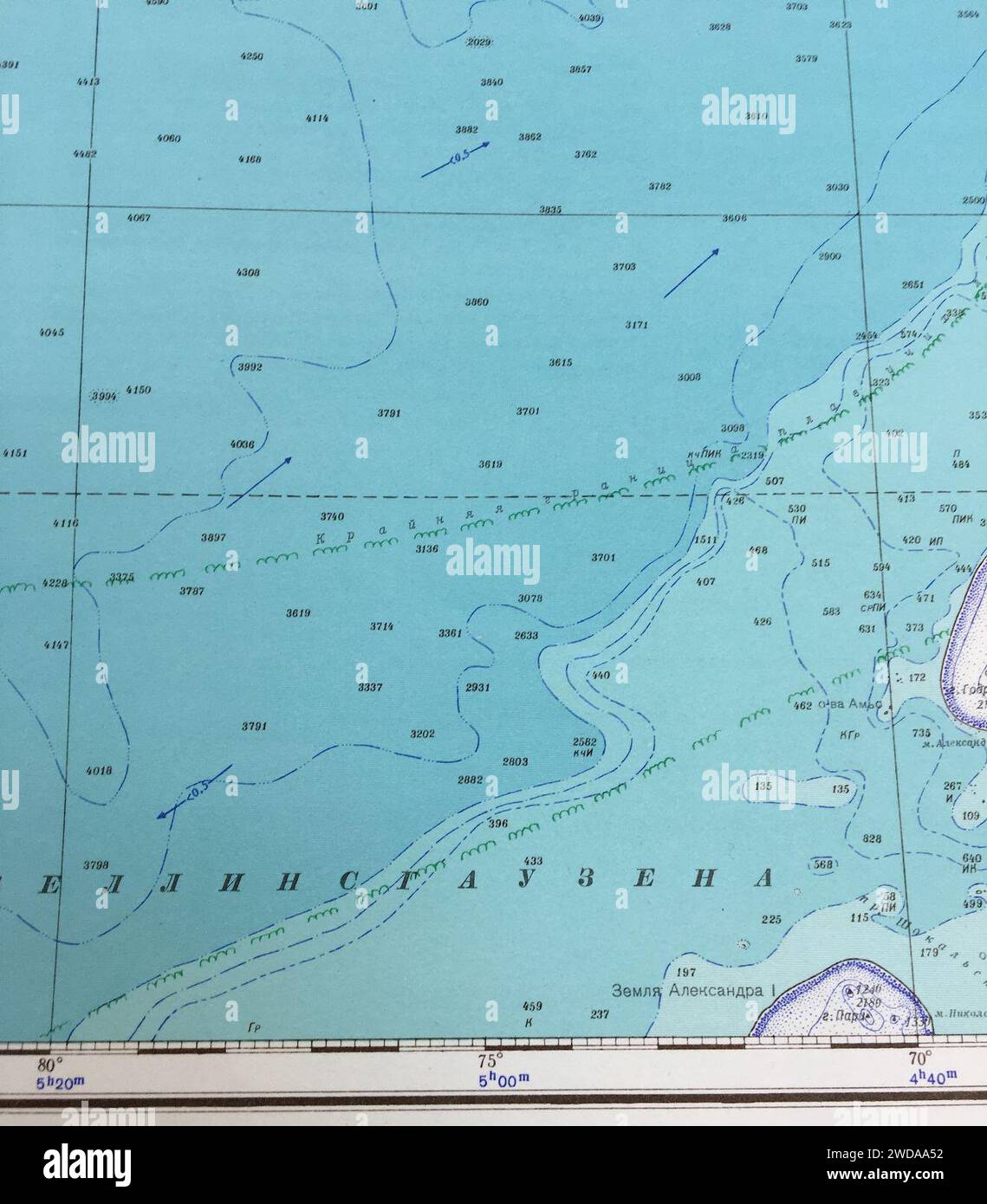 1950 Map 82 (Drake Passage) 36 Stock Photo - Alamy