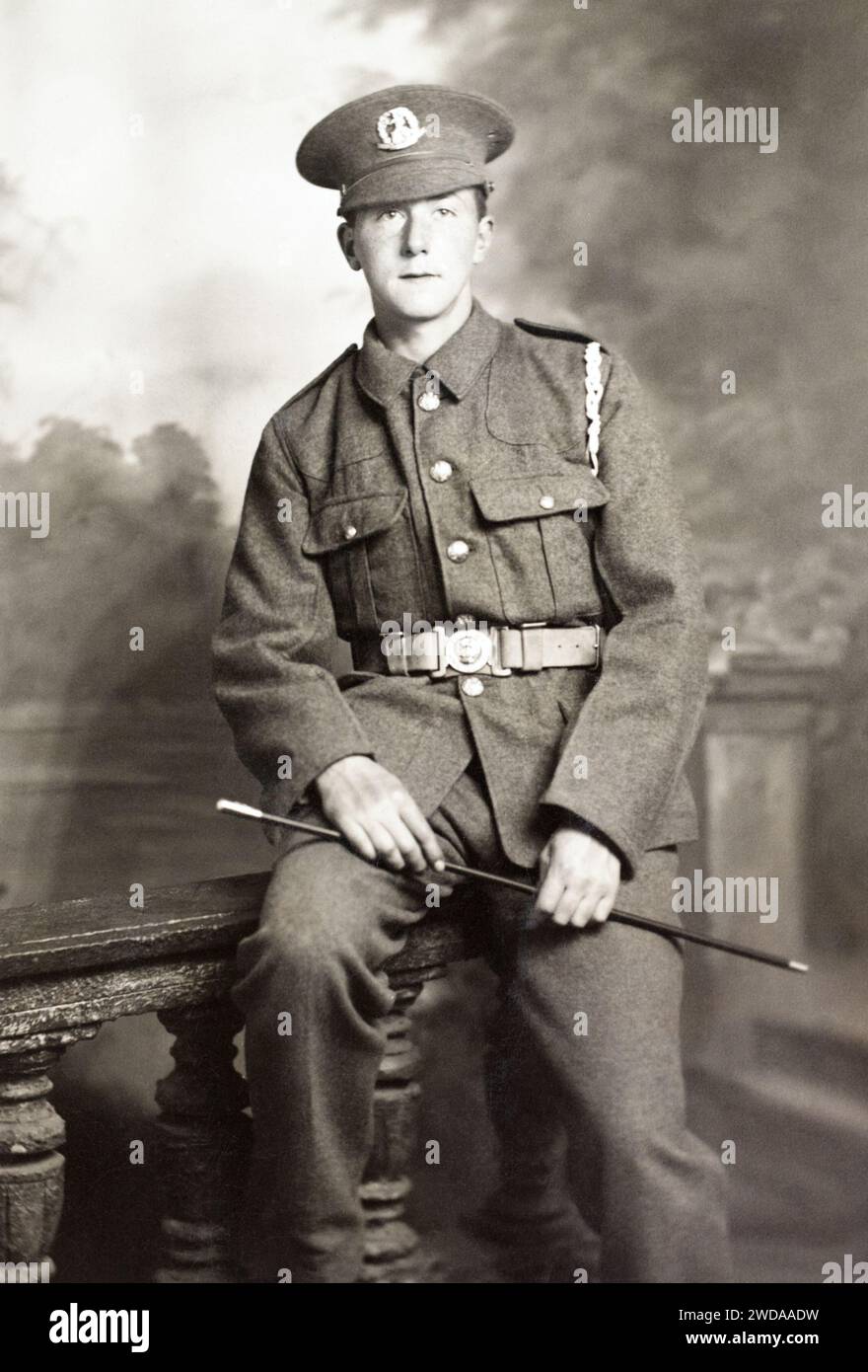 A private of the Norfolk Regiment during the First World War Stock ...