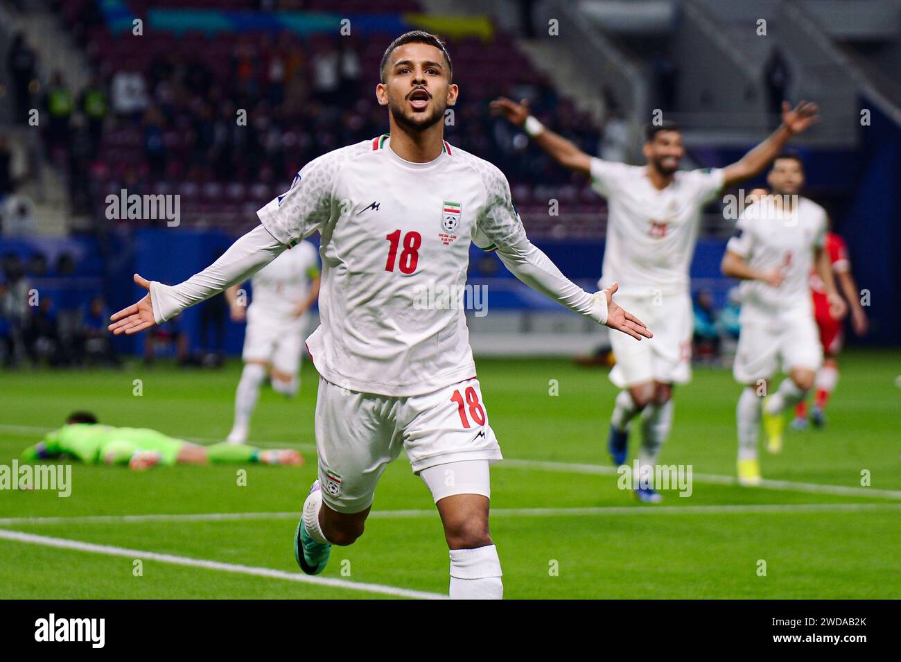 Doha, Qatar. 20 January, 2024. HONG KONG, CHINA VS ISLAMIC REPUBLIC OF ...