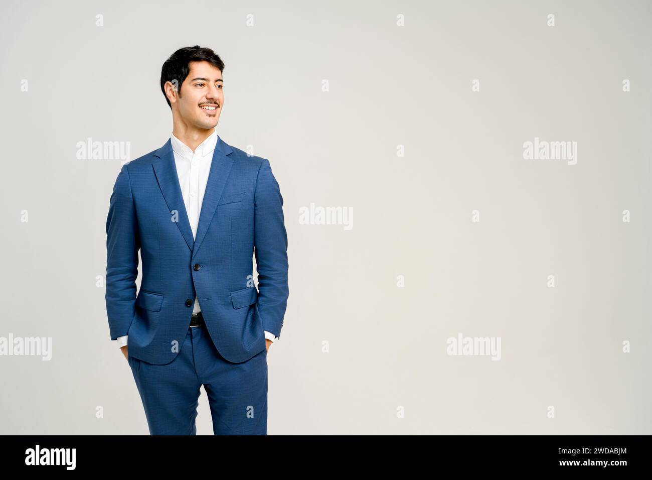 Sharp blue suit hi-res stock photography and images - Alamy