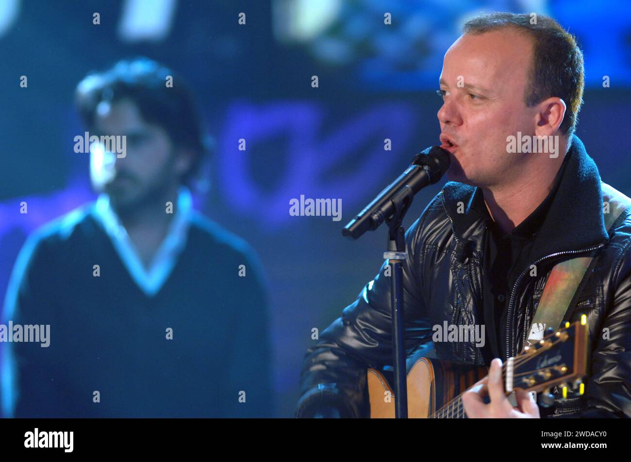 Milan Italy 2008-01-05: Gigi D’Alessio,Italian singer, live concert ...