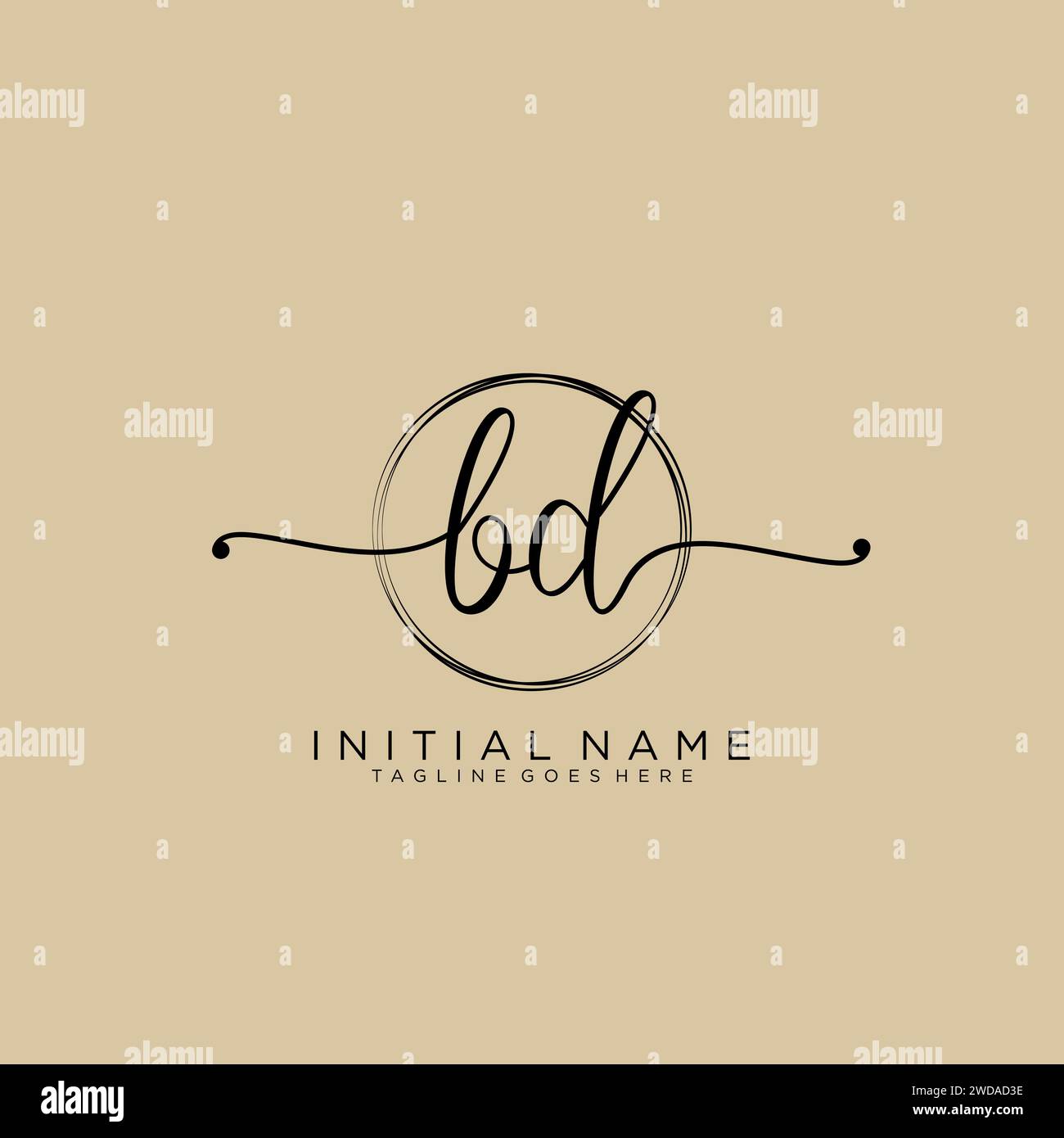 Bd circle logo Stock Vector Images - Alamy
