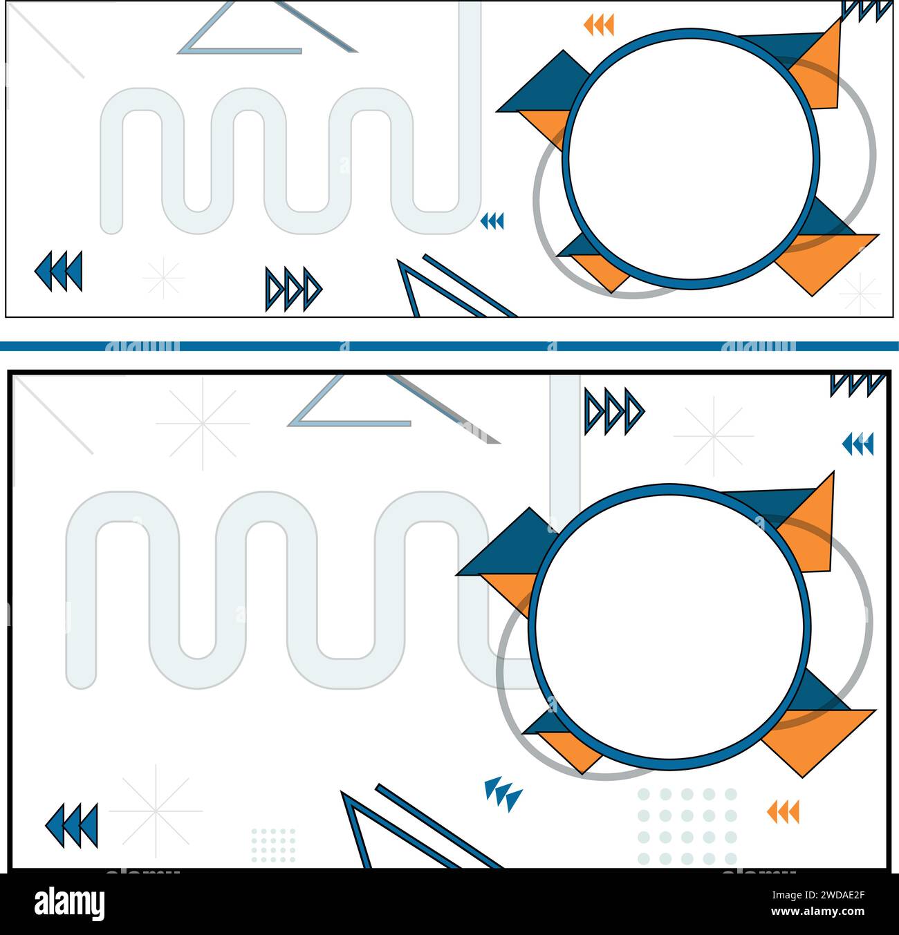 Geometric background gradation green wave line memphis style design ...