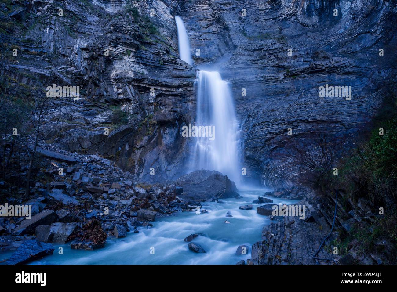 Sorrosal Waterfal, Broto, Ordesa i Monte Perdido National Park ...