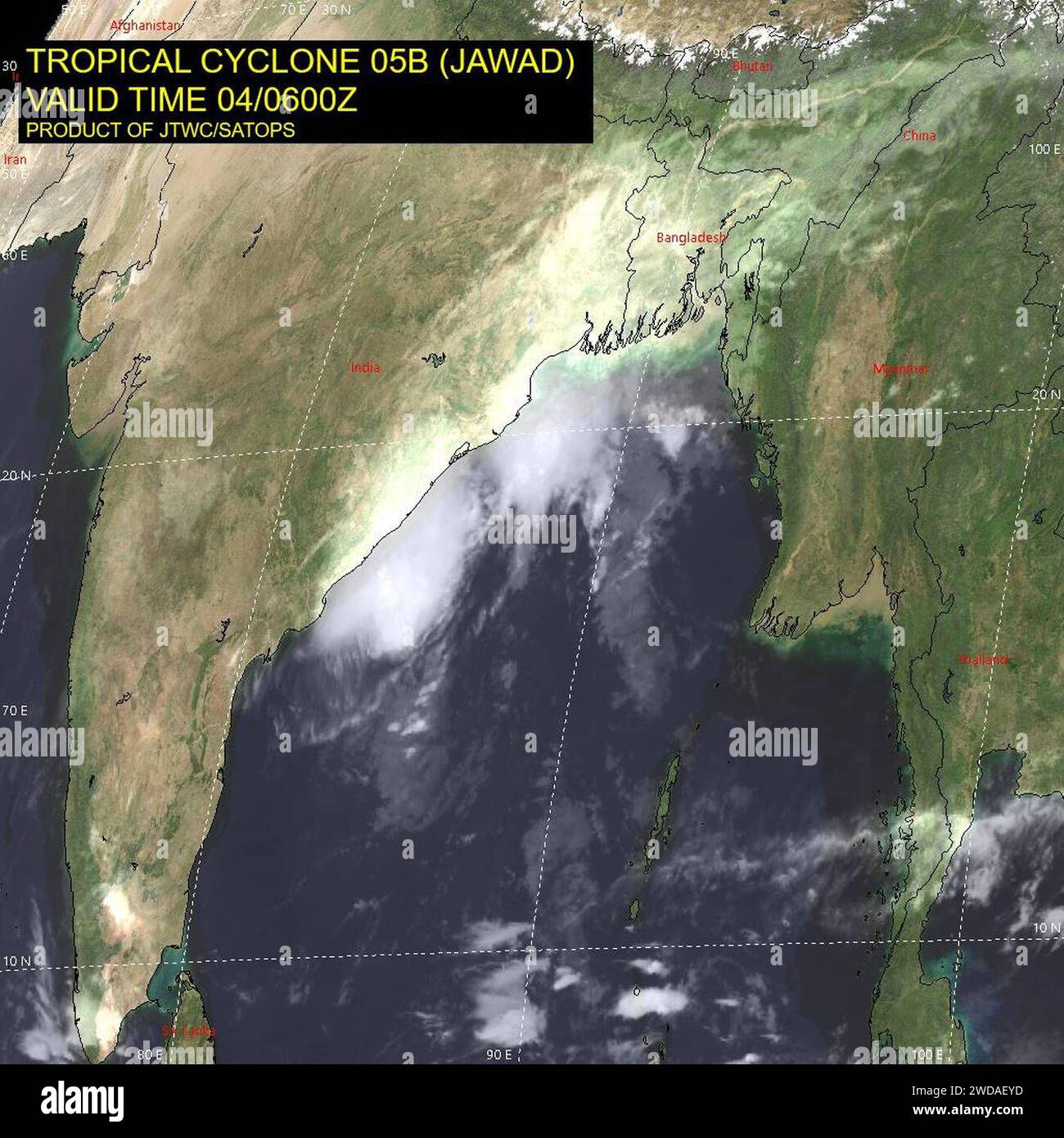 2021 JTWC 05B IR satellite imagery Stock Photo - Alamy