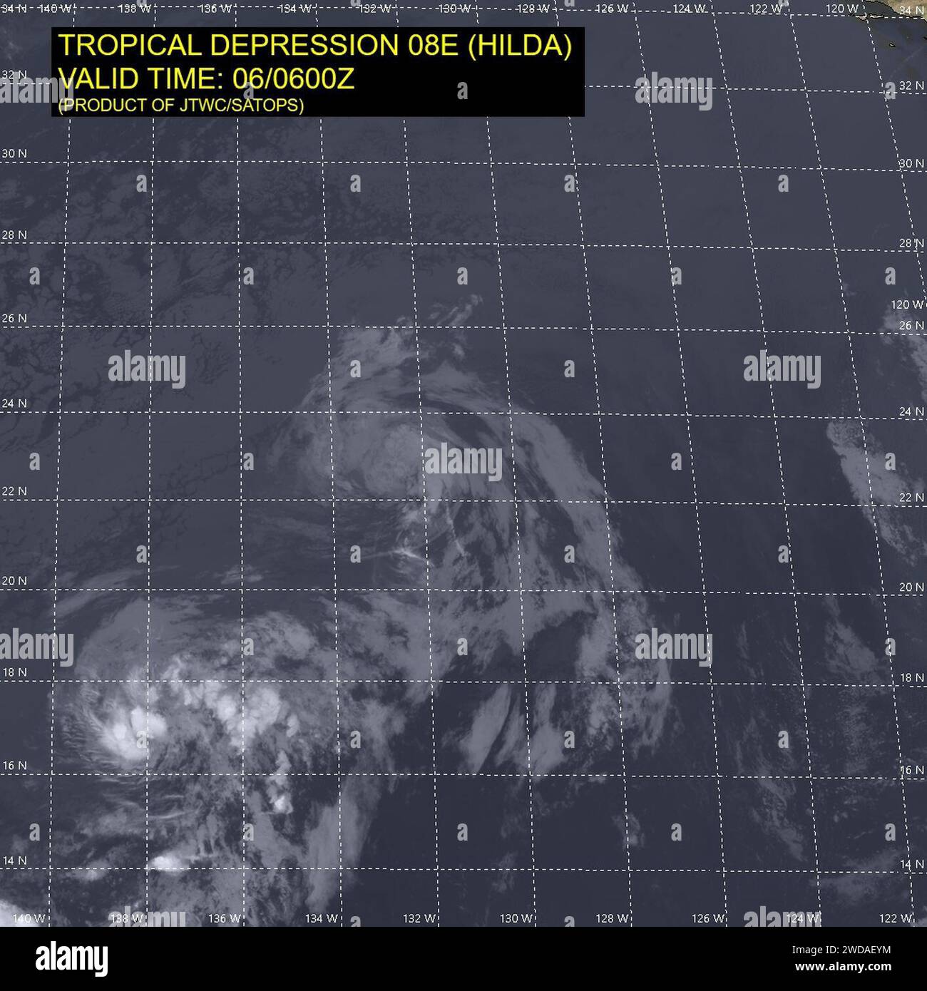 2021 JTWC 08E IR satellite imagery Stock Photo - Alamy