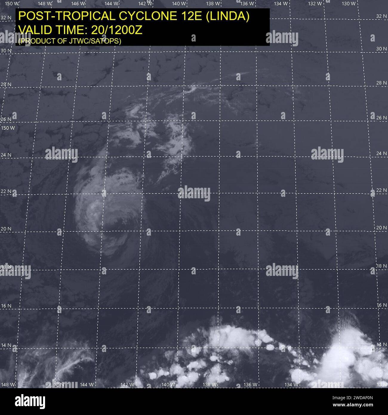 2021 JTWC 12E IR satellite imagery Stock Photo - Alamy