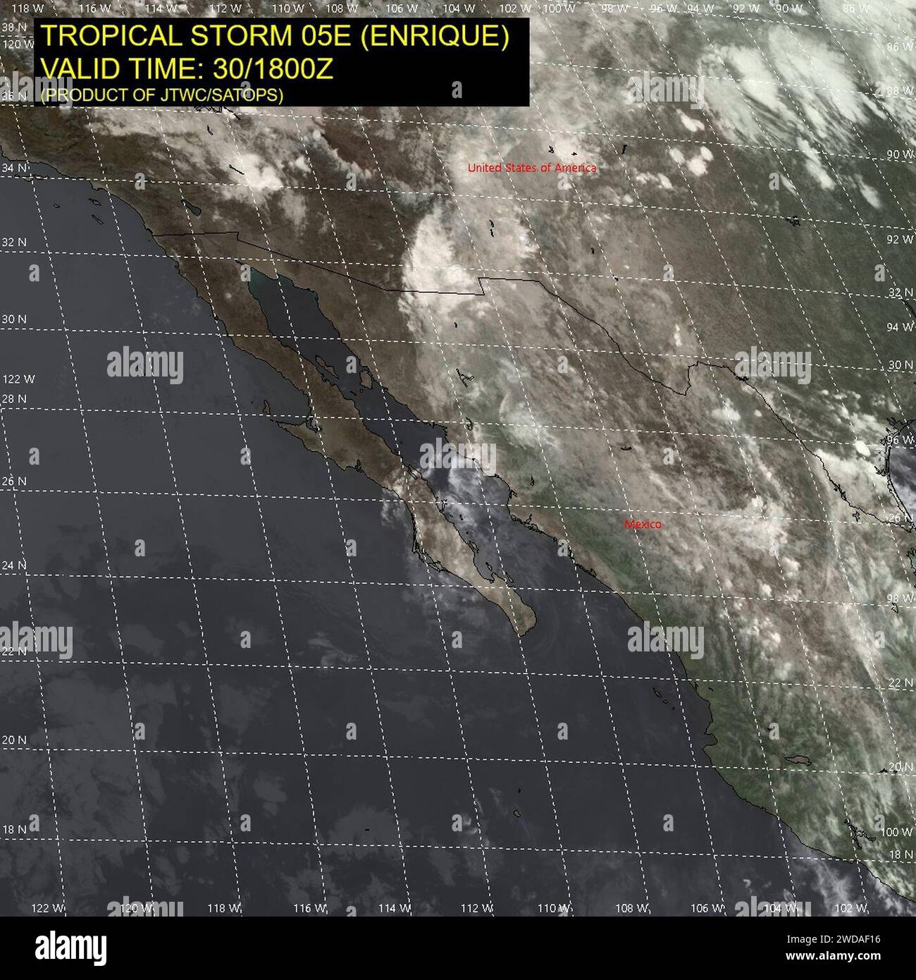 2021 JTWC 05E IR satellite imagery Stock Photo - Alamy
