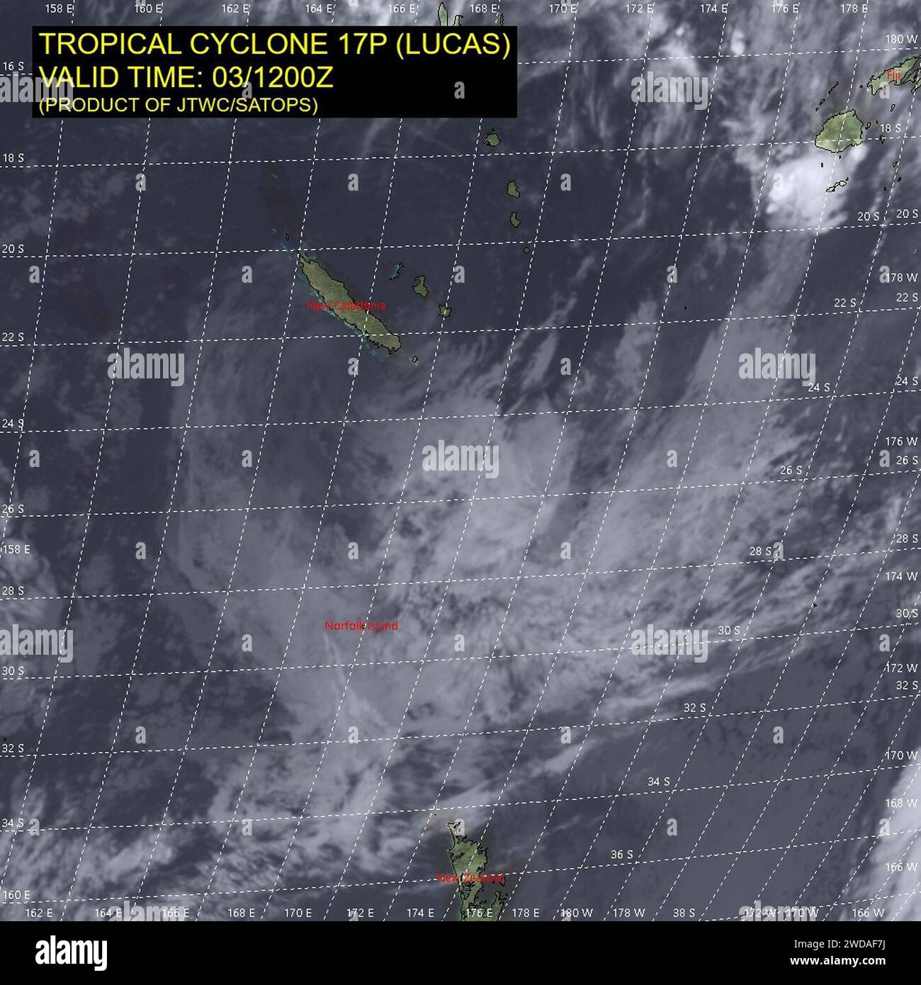 2021 JTWC 17P IR satellite imagery Stock Photo - Alamy