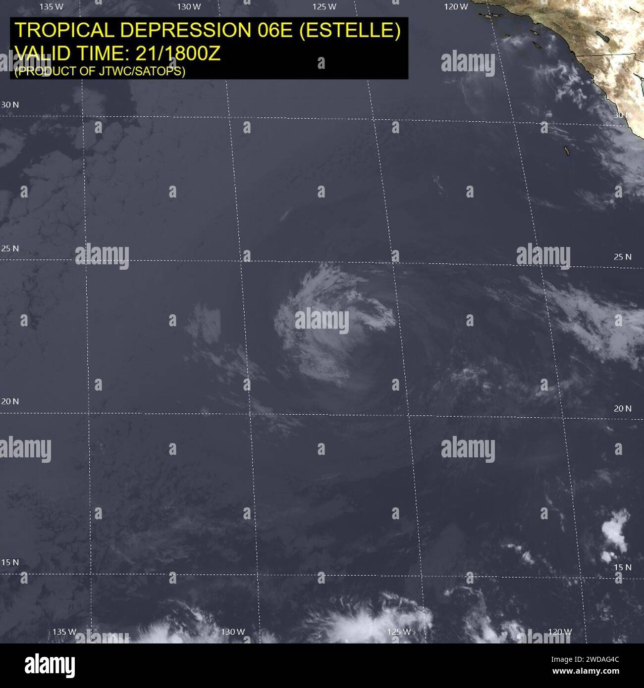 2022 JTWC 06E IR satellite imagery Stock Photo - Alamy