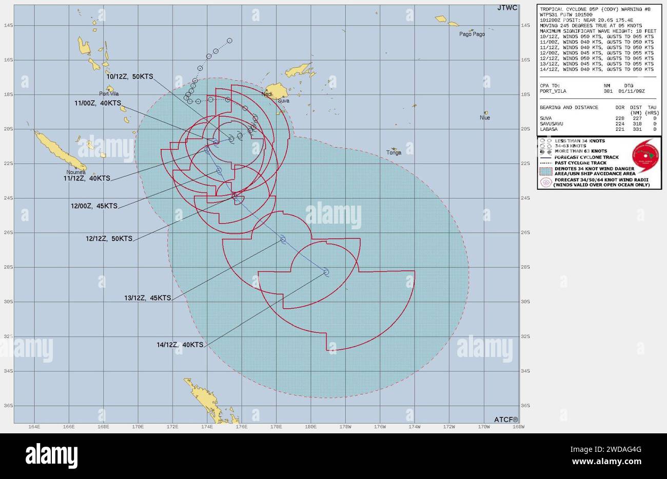 2022 JTWC 05P forecast map.sh0522 Stock Photo - Alamy