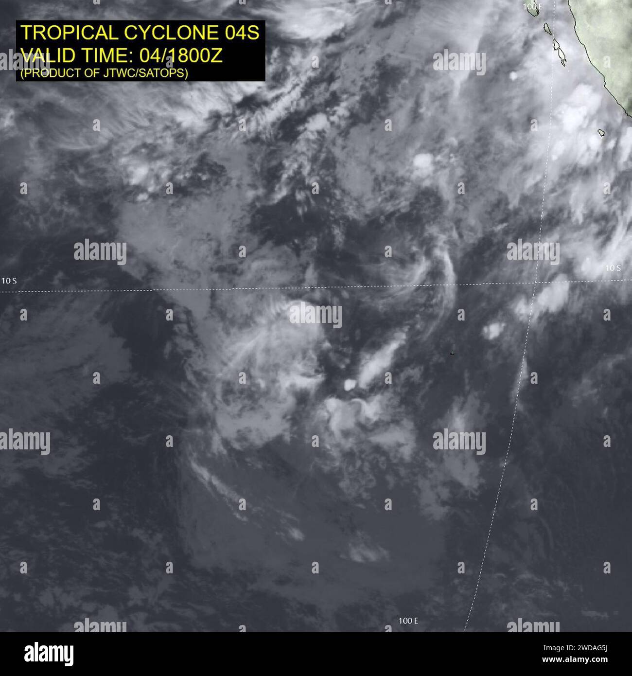 2022 JTWC 04S IR satellite imagery Stock Photo - Alamy
