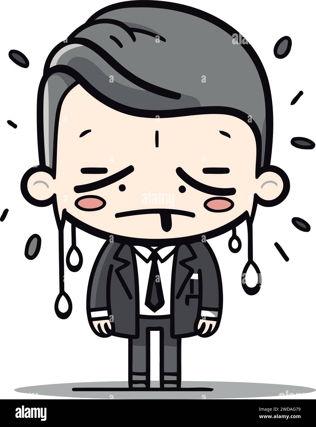 Troubled vector vectors Stock Vector Images - Alamy