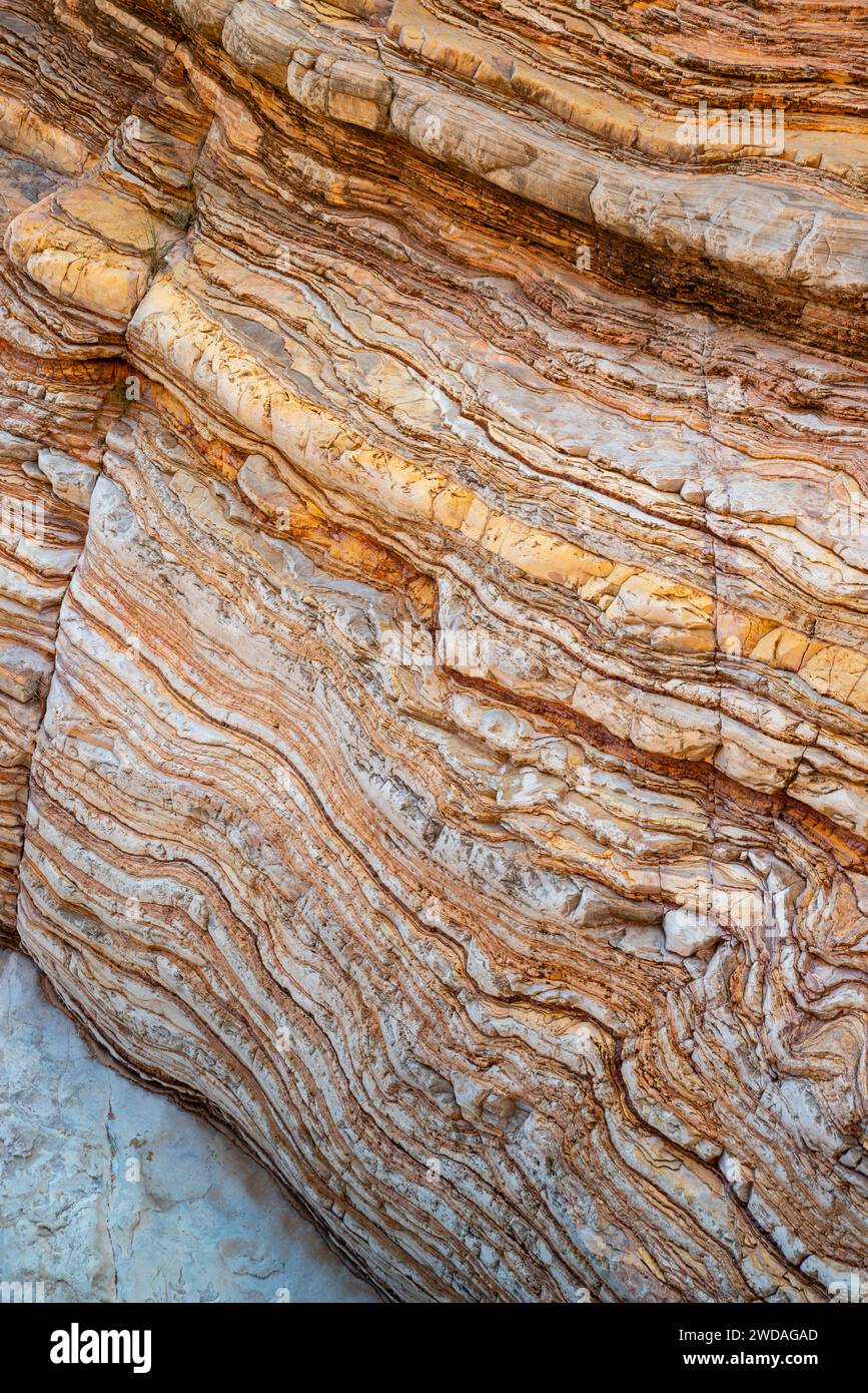 Photograph of the Ernst Tinaja and it's very beautiful geology. Big ...