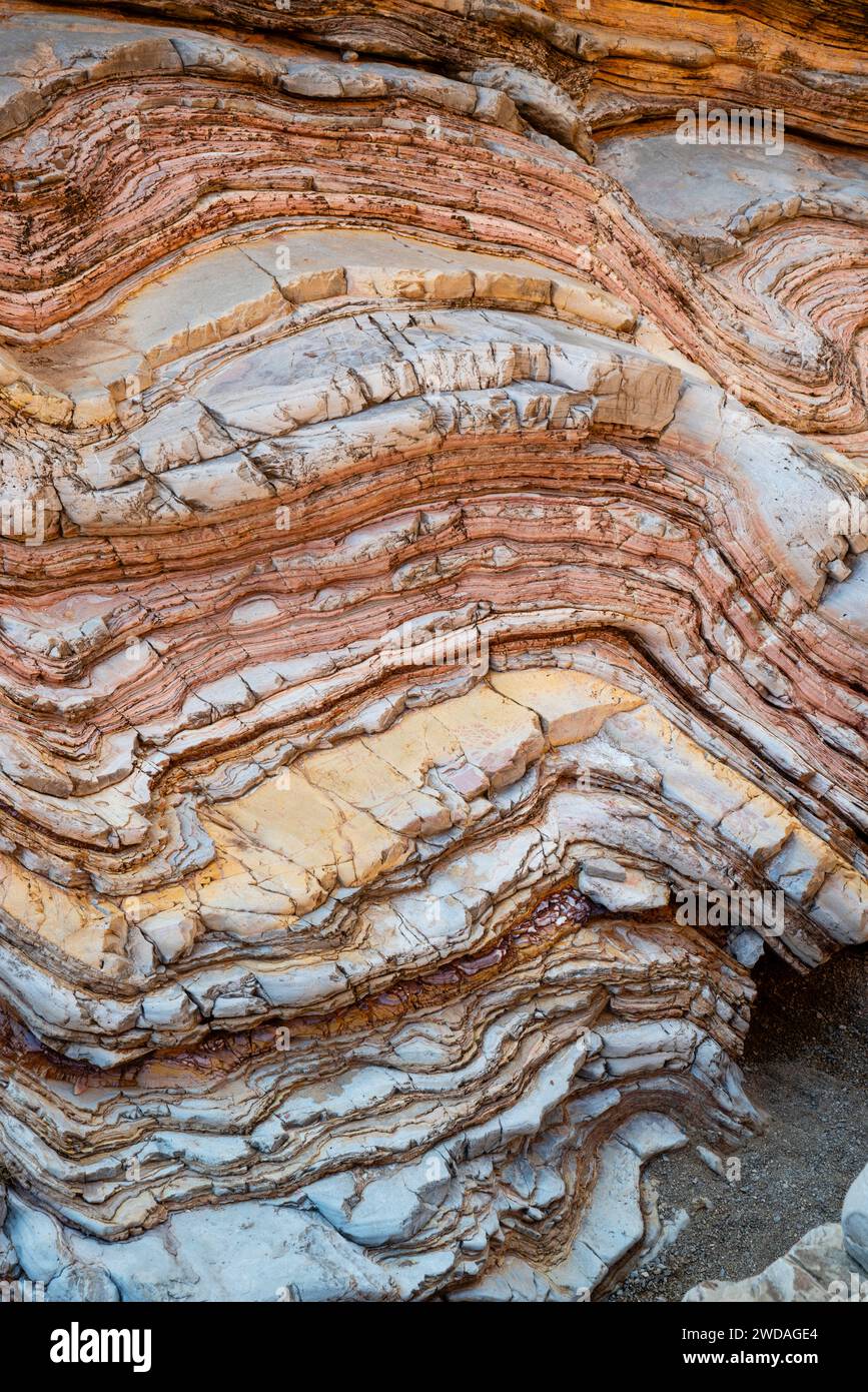 Photograph of the Ernst Tinaja and it's very beautiful geology. Big ...