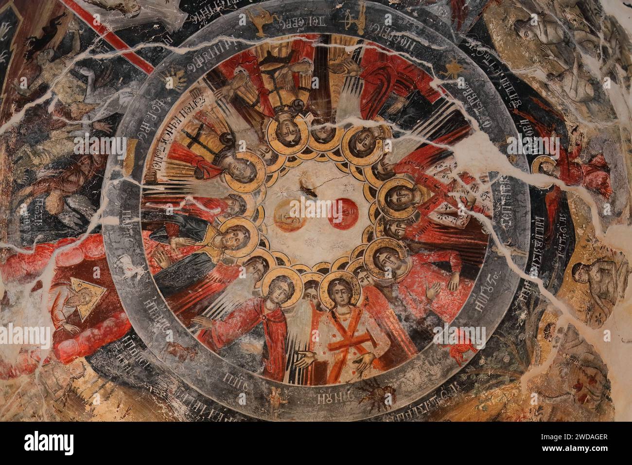 232 Ceiling paintings in Saint Mary's Church of Leusa with its ...