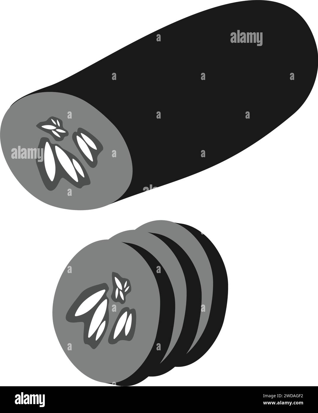 cucumber icon vector illustration design Stock Vector Image & Art - Alamy