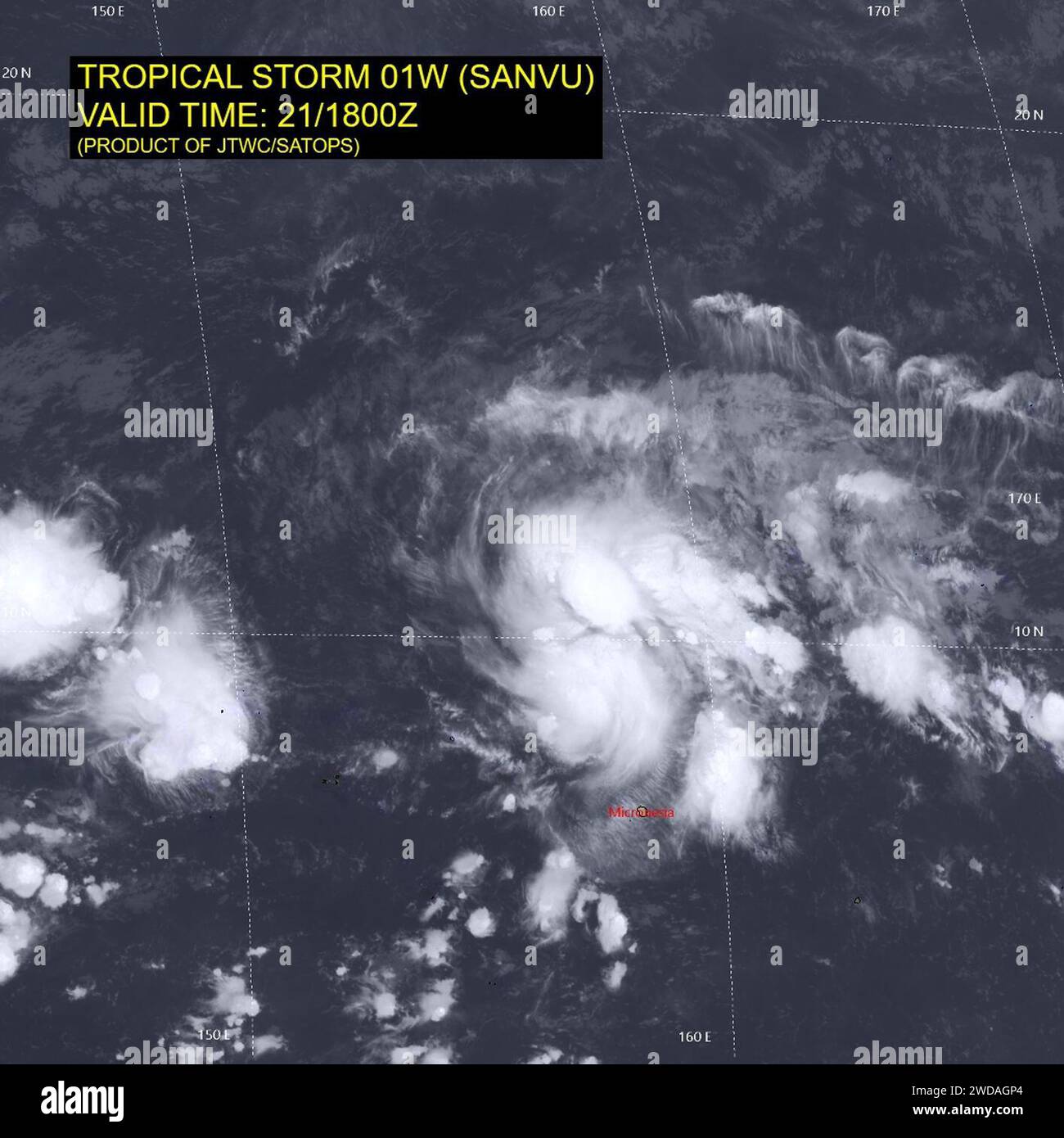 2023 JTWC 01W IR satellite imagery Stock Photo - Alamy
