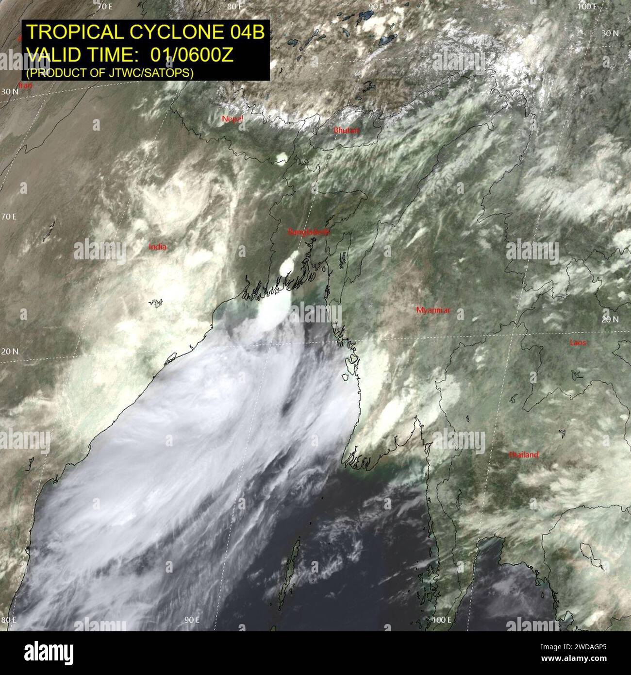 2023 JTWC 04B IR satellite imagery Stock Photo - Alamy