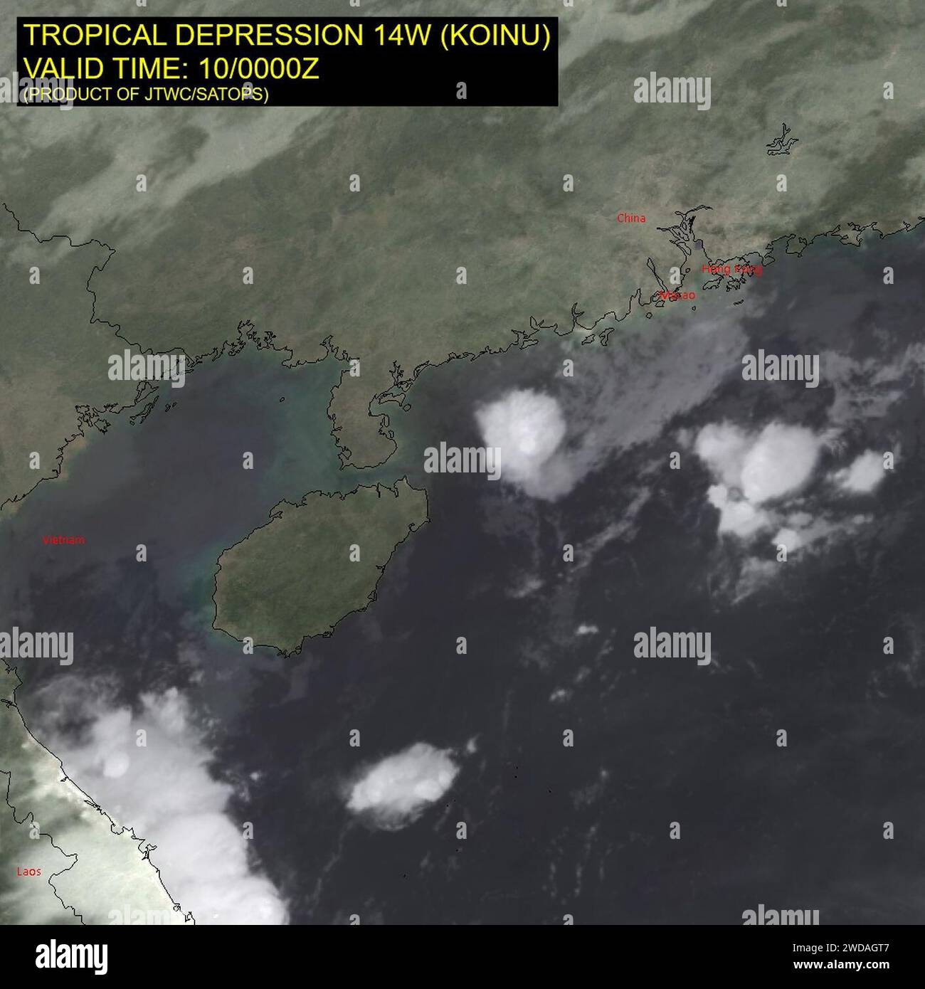2023 JTWC 14W IR satellite imagery Stock Photo - Alamy