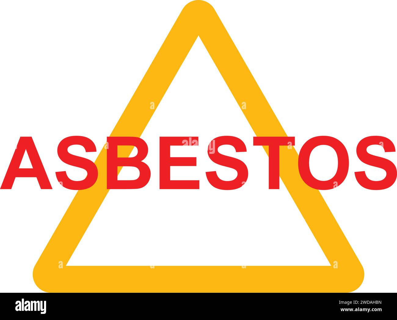 asbestos danger warning icon vector illustration design Stock Vector ...