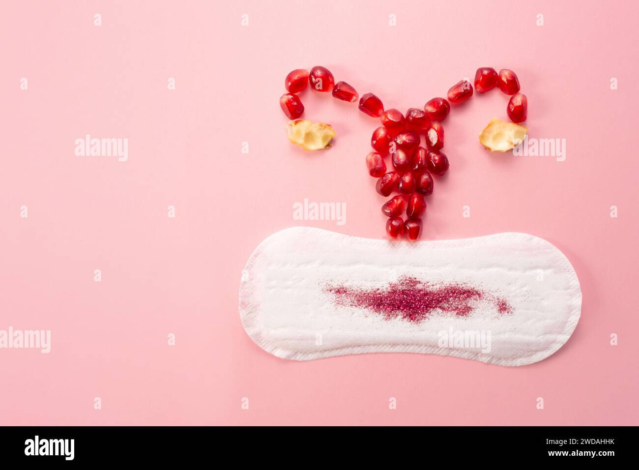 Feminine hygiene pad with and uterus made of pomegranatered.First ...