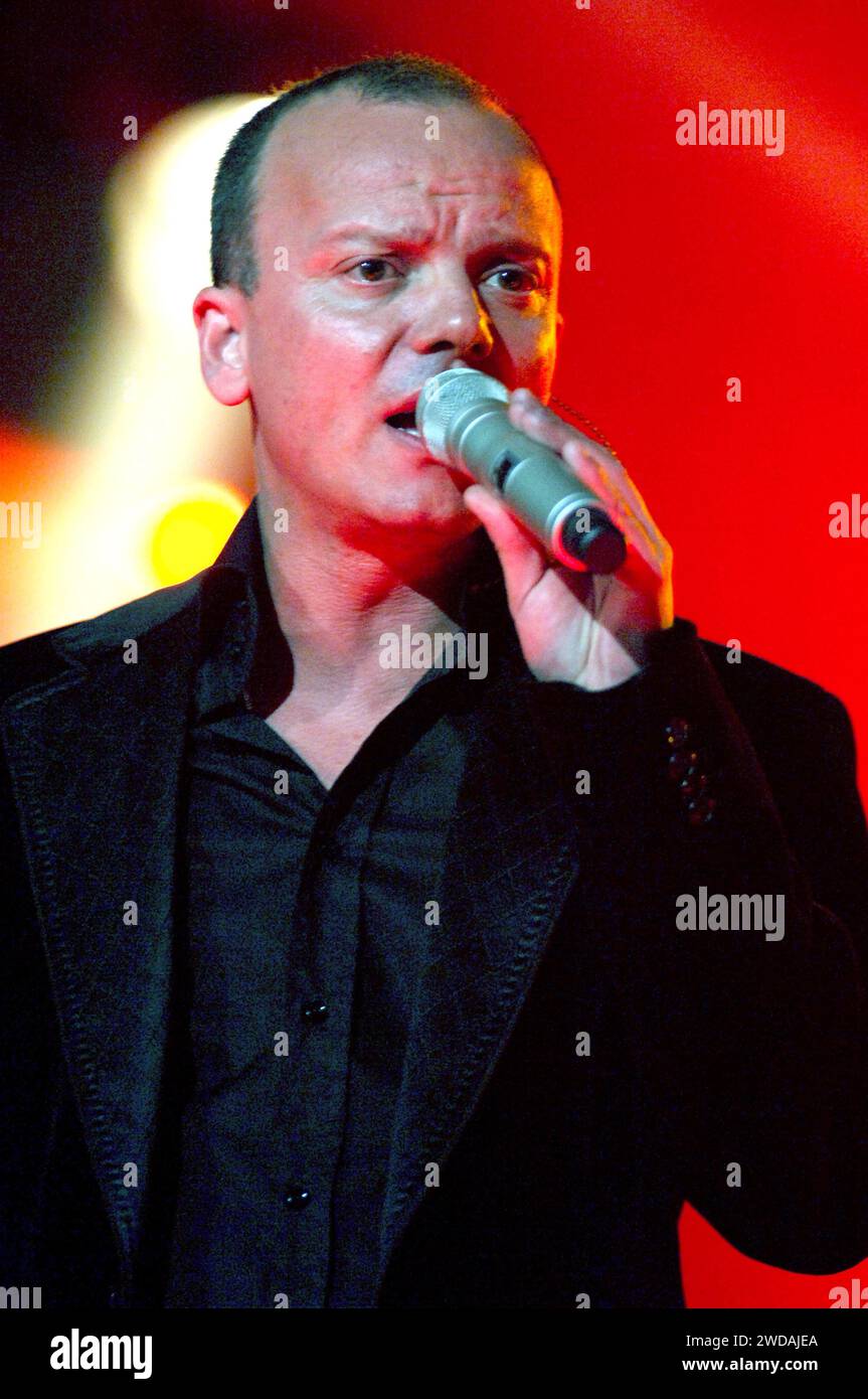 Milan Italy 2008-02-26: Gigi D’Alessio,Italian singer, live concert at ...