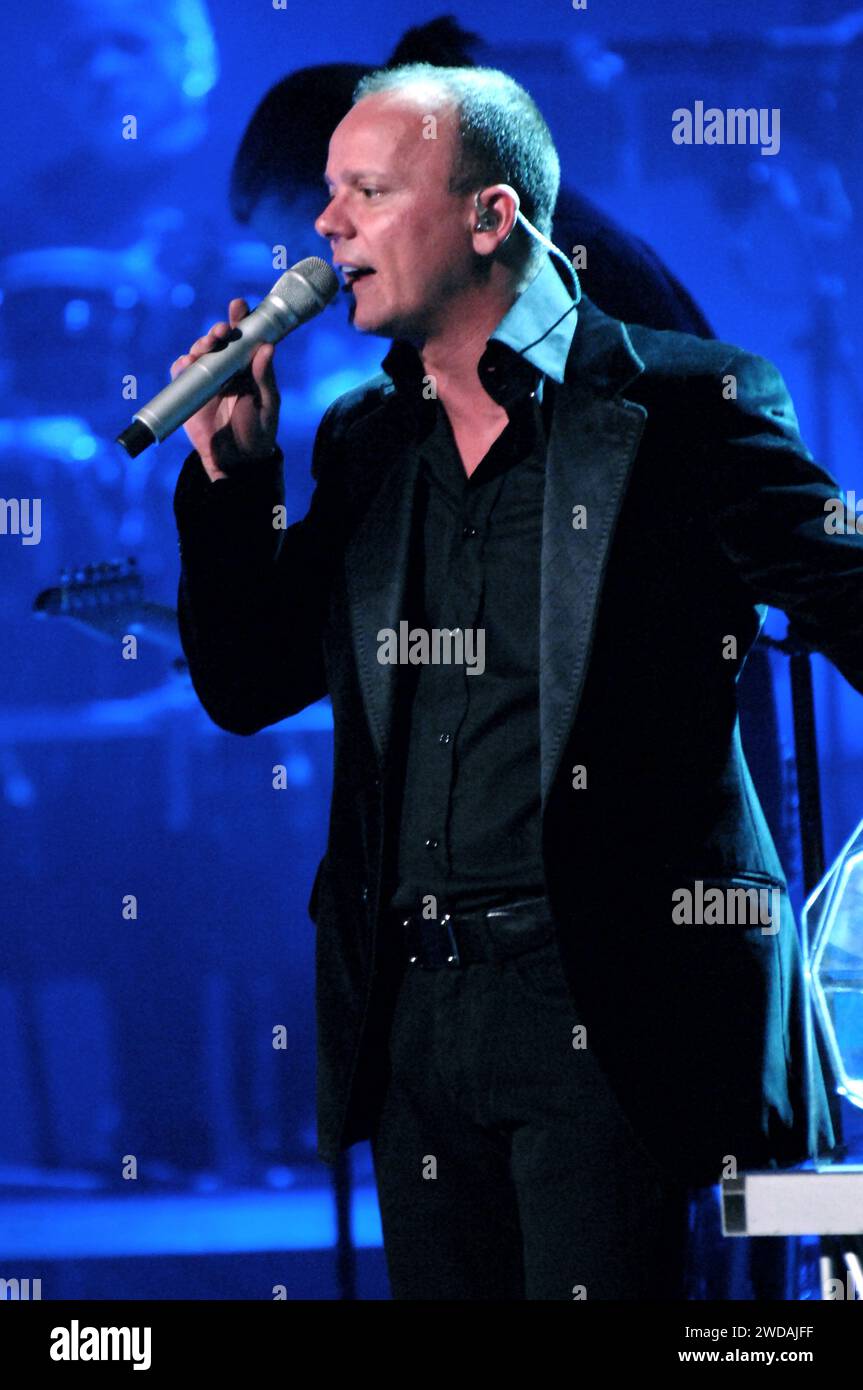 Milan Italy 2008-02-26: Gigi D’Alessio,Italian singer, live concert at ...