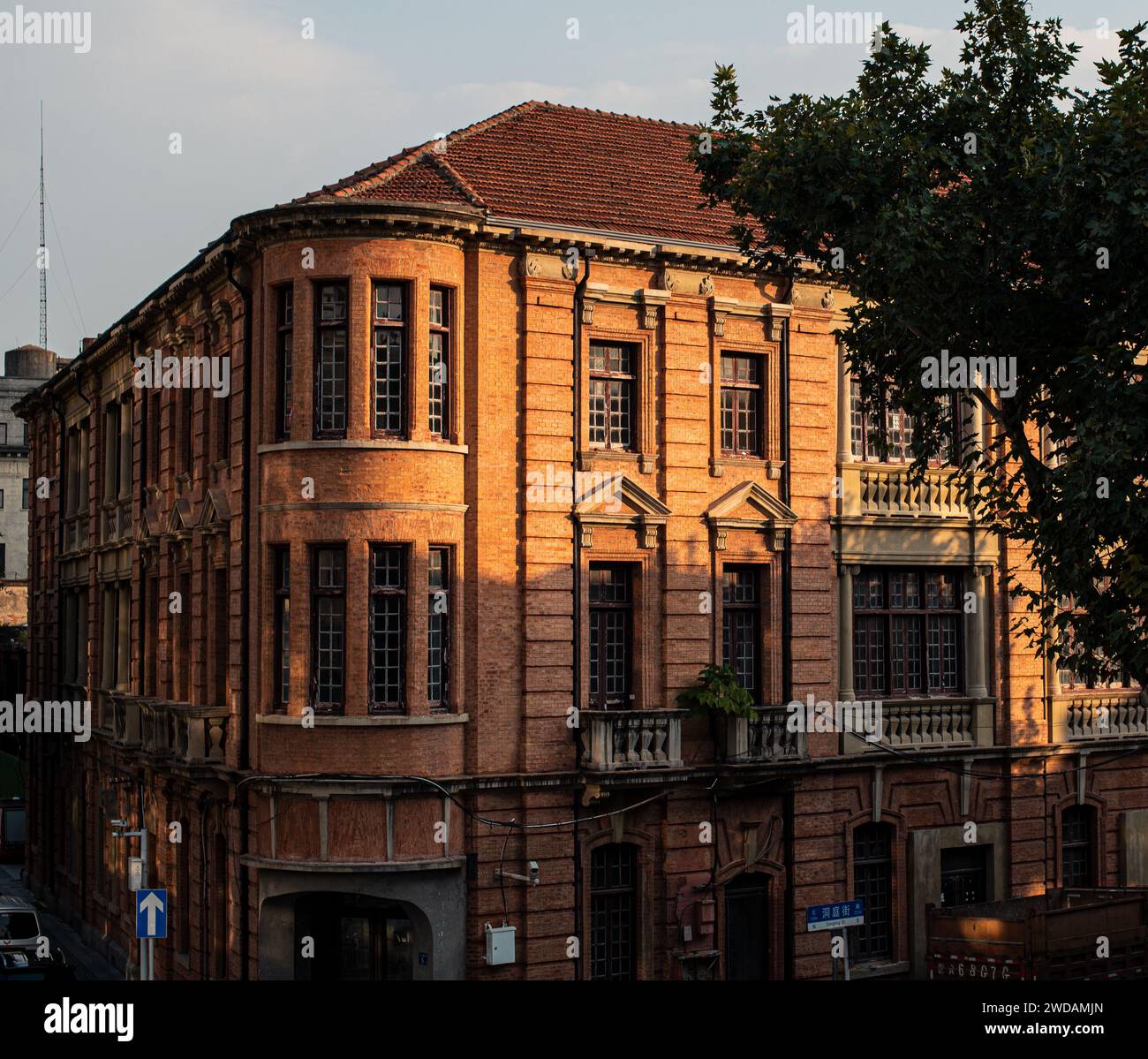 Elegant architecture partially obscured hi-res stock photography and ...