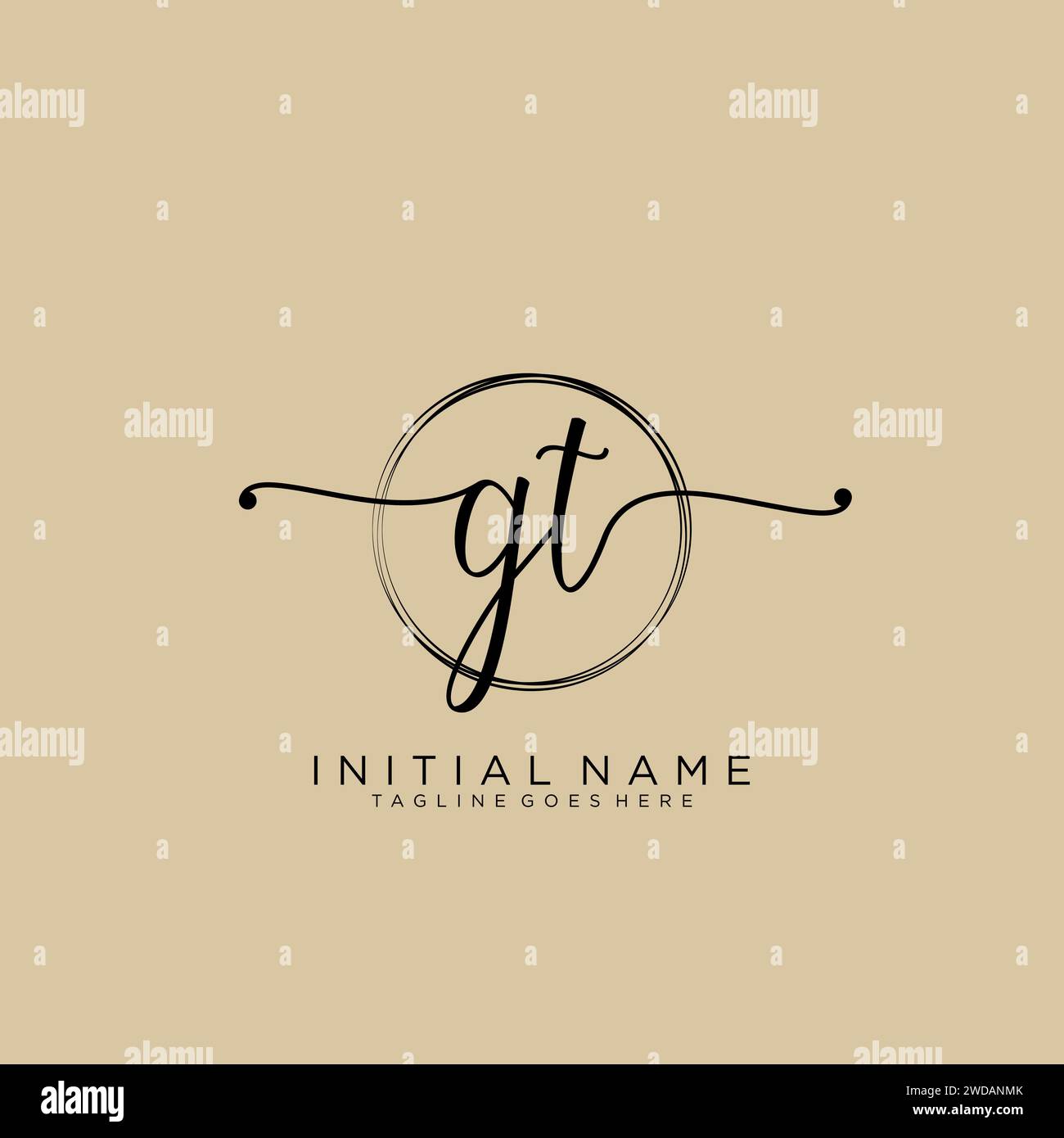 Gt signature Stock Vector Images - Alamy