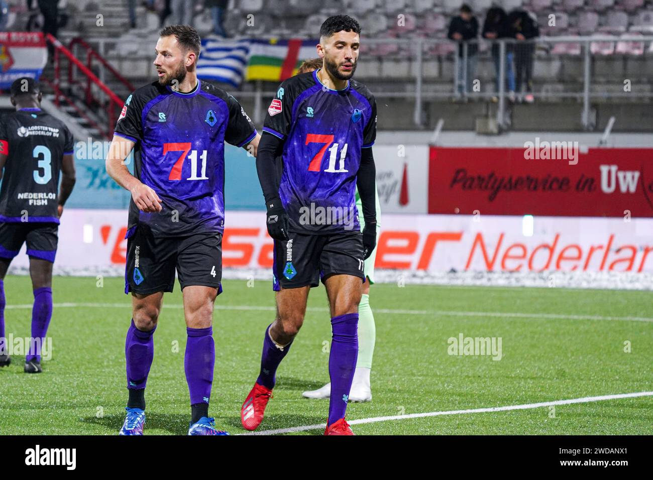 Oss, Netherlands. 19th Jan, 2024. OSS, NETHERLANDS - JANUARY 19: Zakaria Eddahchouri of Telstar ...
