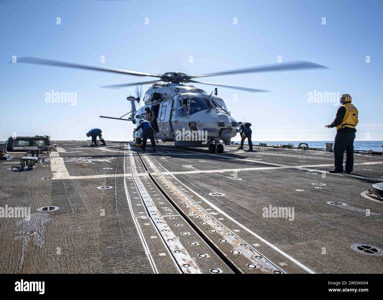 190909UB406-0088 Sailors aboard the guided-missile destroyer USS ...