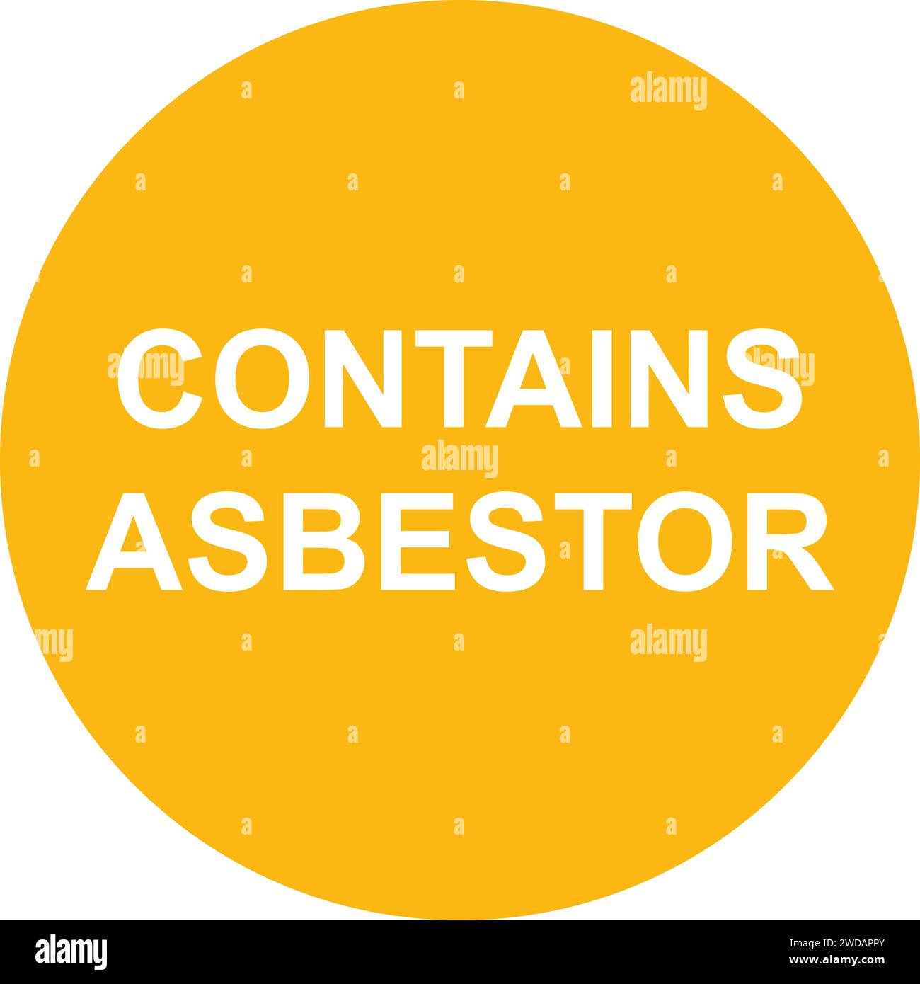 asbestos danger warning icon vector illustration design Stock Vector ...